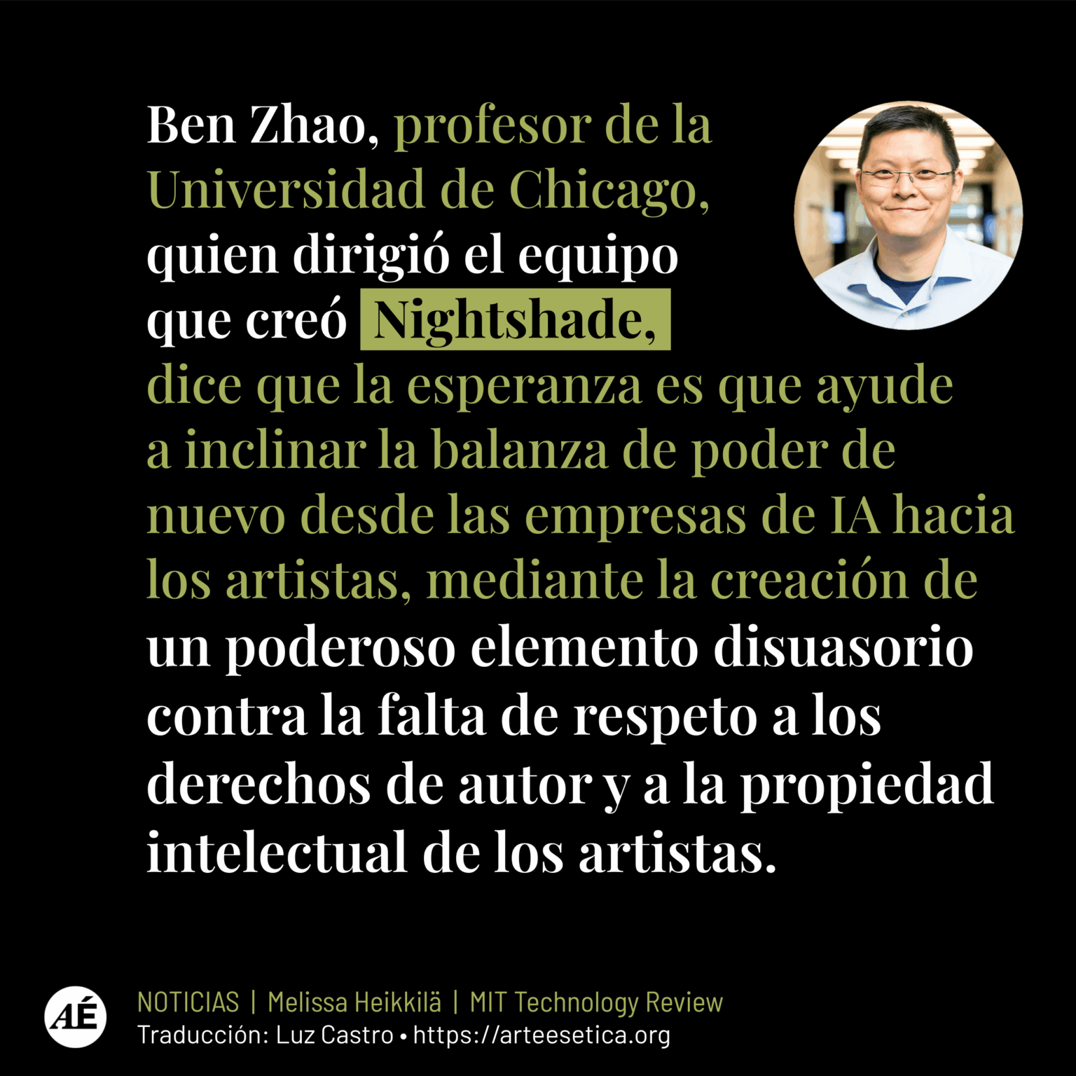 Nightshade permite a los artistas defenderse de la IA generativa – Arte ...